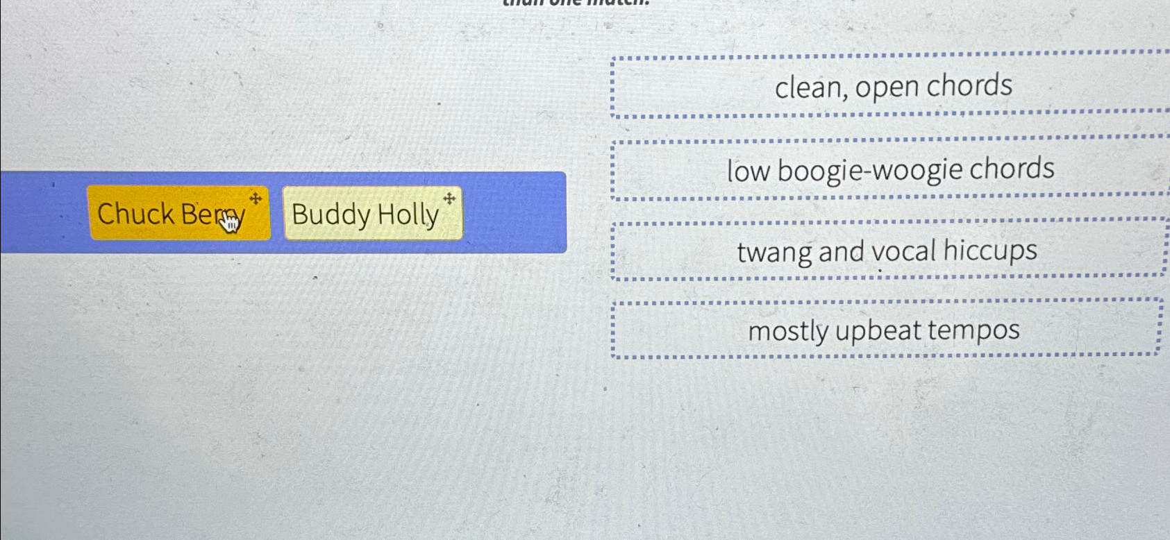 Solved clean, open chordsChuck BerrafiBuddy Hollylow | Chegg.com