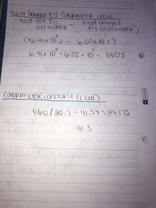 Solved How to calculate the total heat gained(Q gained) and | Chegg.com
