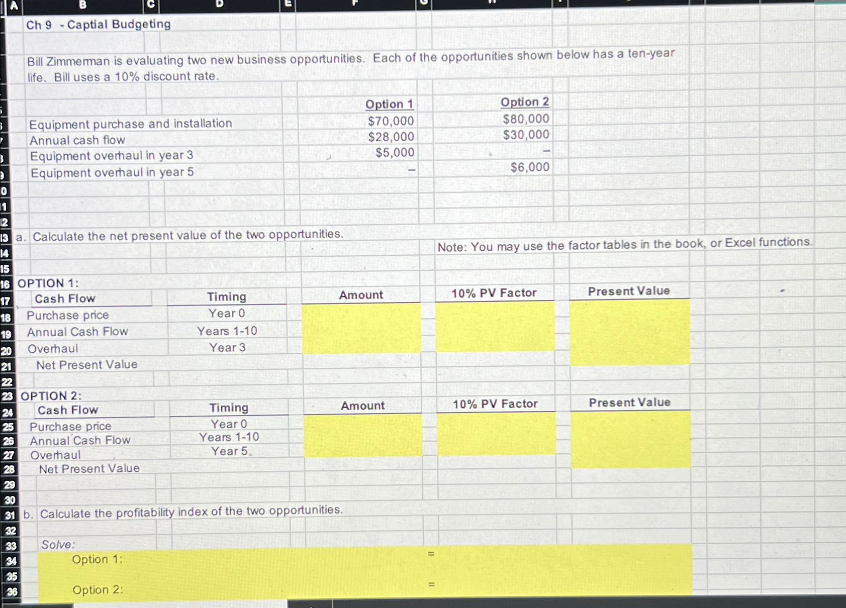 Solved Bill Zimmerman is evaluating two new business | Chegg.com