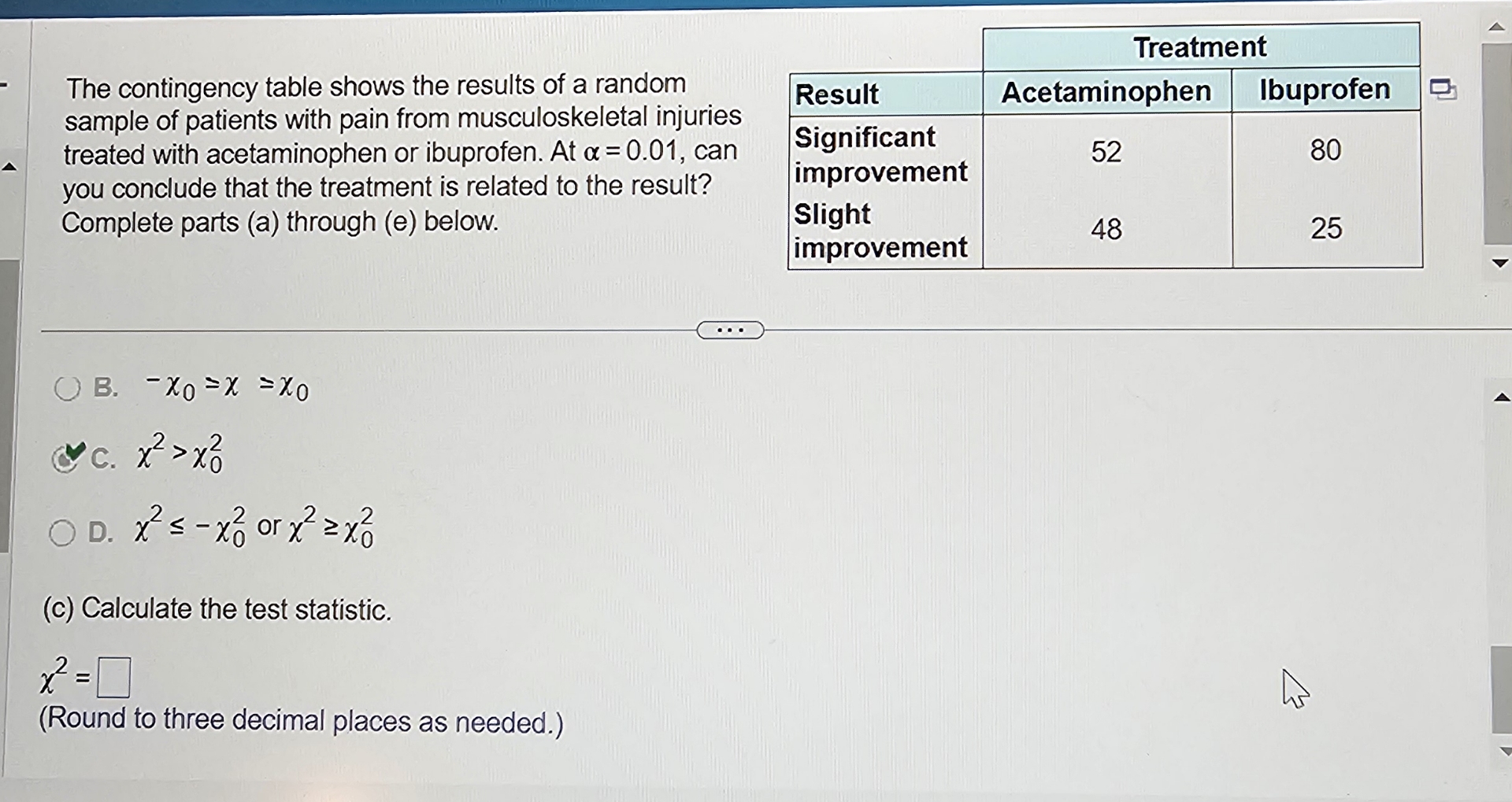 Solved The contingency table shows the results of a random | Chegg.com