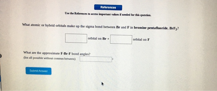 Solved References Use the References to access important | Chegg.com
