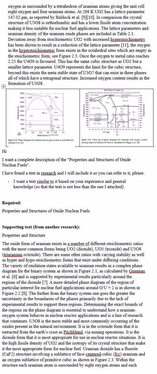 Solved oxygen in surrounded by a tetrahedron of uranium | Chegg.com