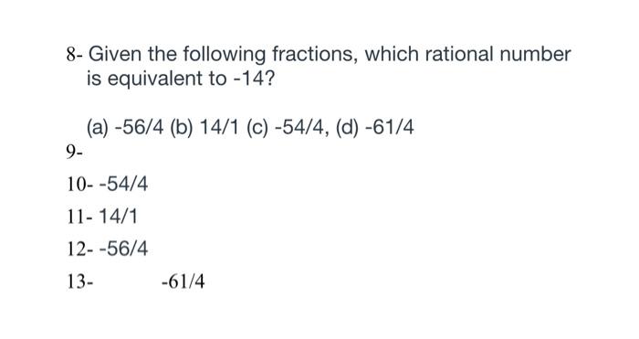 Solved Which of these are integers? Select all that apply. | Chegg.com