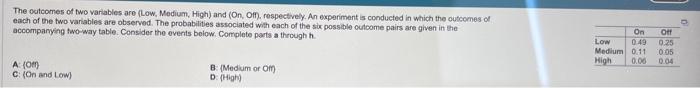 Solved a. find P(A)b. find P(B) c. find P(C)d. find P(D) e. | Chegg.com