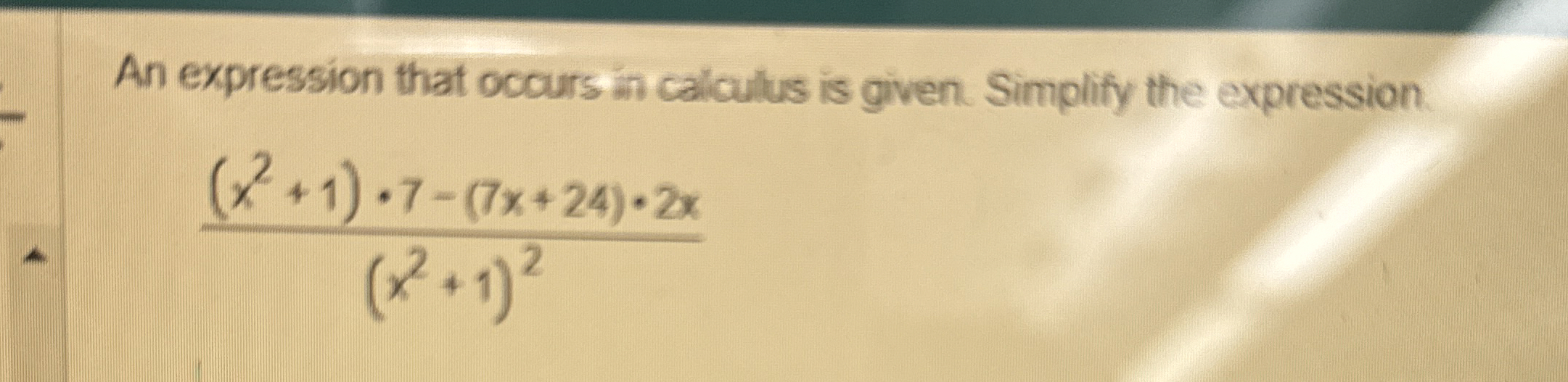 Solved An expression that occurs in calculus is given. | Chegg.com