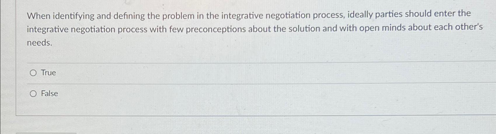 Solved When identifying and defining the problem in the | Chegg.com