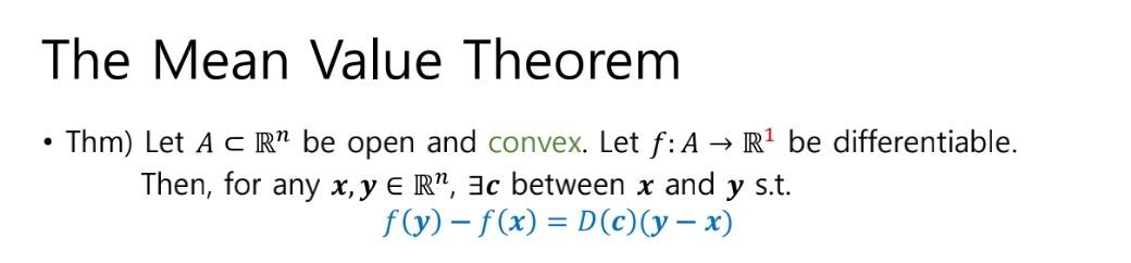 Solved The Mean Value Theorem - Thm) Let A⊂Rn be open and | Chegg.com