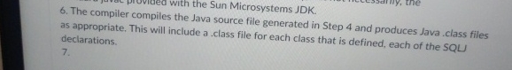 Solved The compiler compiles the Java source file generated | Chegg.com