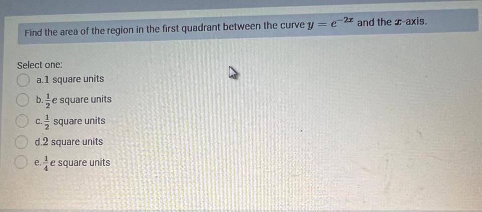Solved Find the area of the region in the first quadrant | Chegg.com