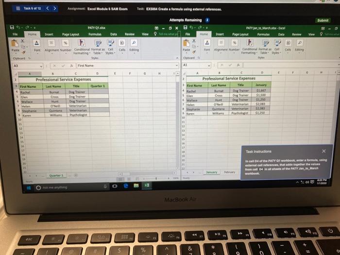 Tax of 12 Assignment: Excel Module 6 SAM Exam Task | Chegg.com