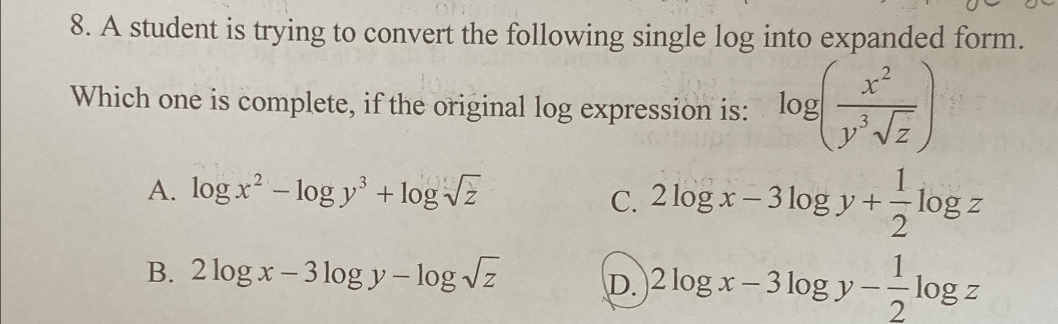 Solved A student is trying to convert the following single | Chegg.com