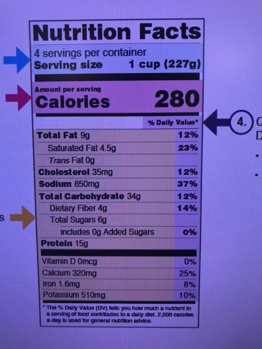 Solved Use the Frozen Lasagna label to answer this question: | Chegg.com