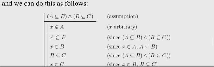 Solved Let A, B, C be sets. (a) a Construct a Fitch proof of | Chegg.com