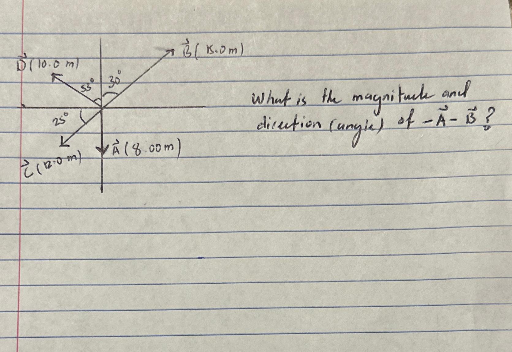 Solved What is the magnitude and direction (angle) ﻿of | Chegg.com