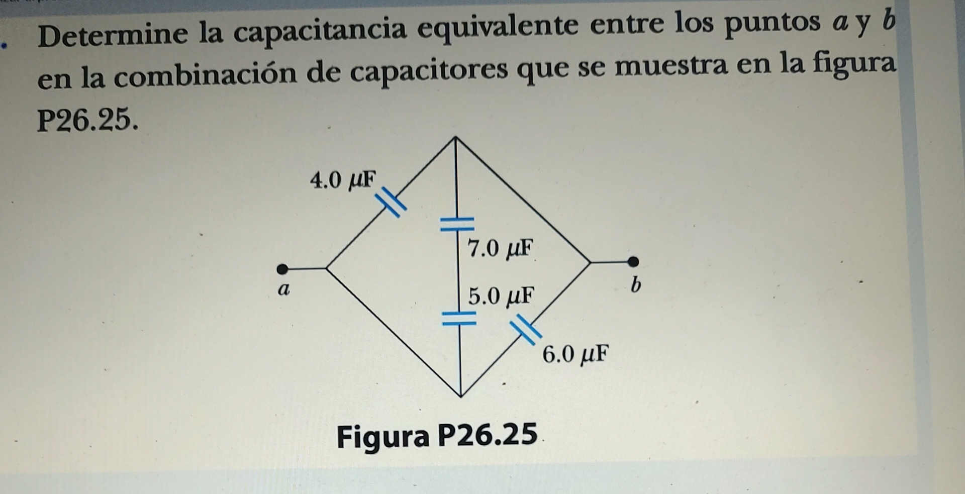 Solved Determine la capacitancia equivalente entre los | Chegg.com