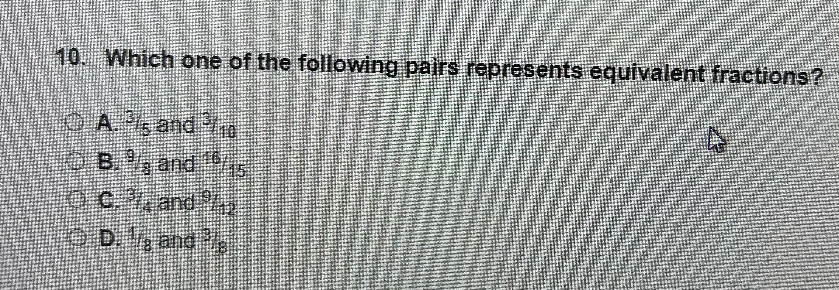 Solved Which one of the following pairs represents | Chegg.com