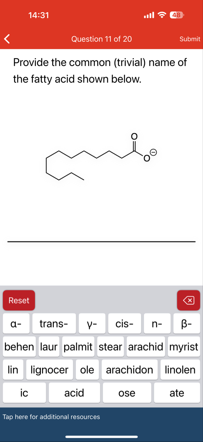 14:3148Question 11 ﻿of 20SubmitProvide the common | Chegg.com