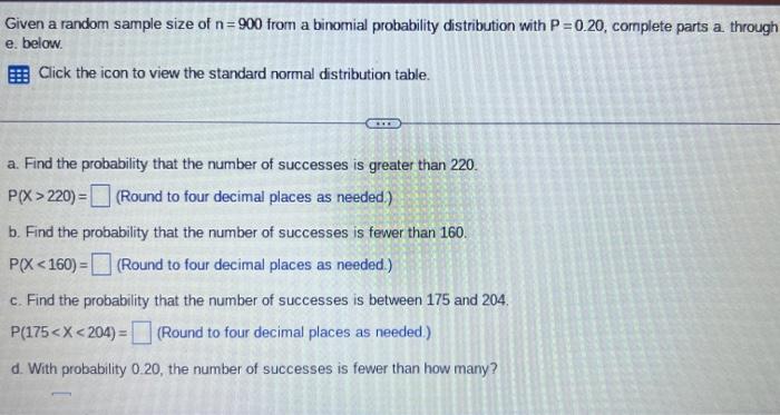Solved Given a random sample size of n=900 from a binomial | Chegg.com
