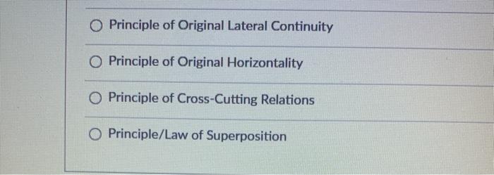 Solved Exercise 1 - Relative Age Dating Principles Step 1: | Chegg.com