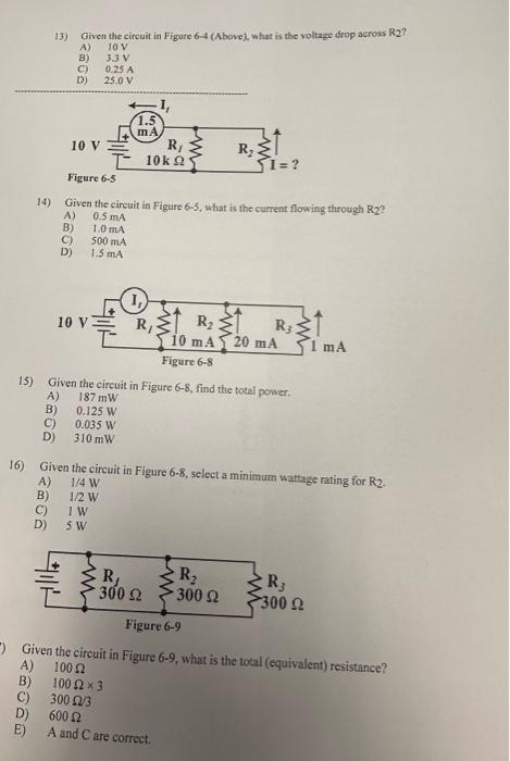 Solved 1) A parallel connection provides two or more paths | Chegg.com