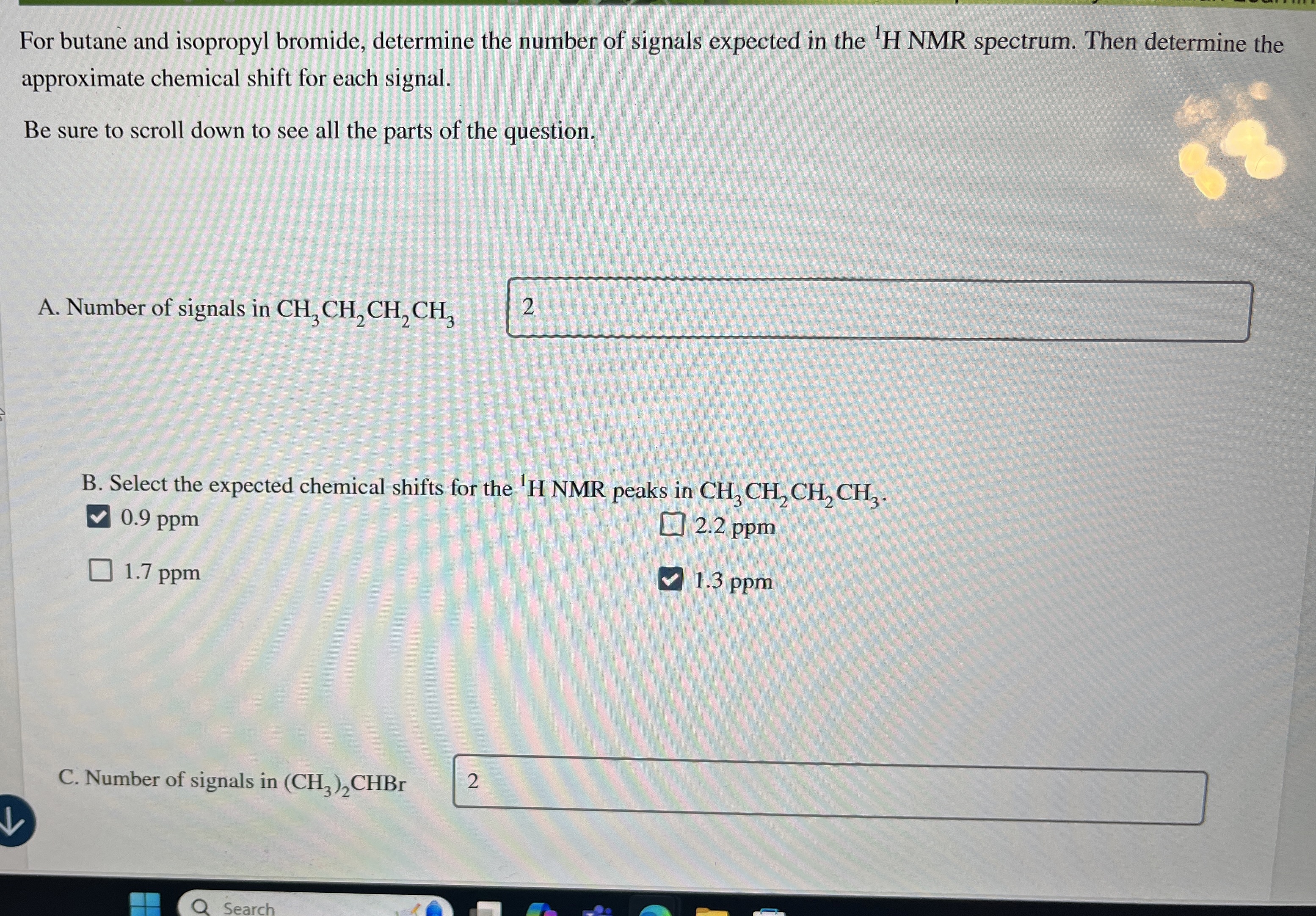 Solved For butane and isopropyl bromide, determine the | Chegg.com