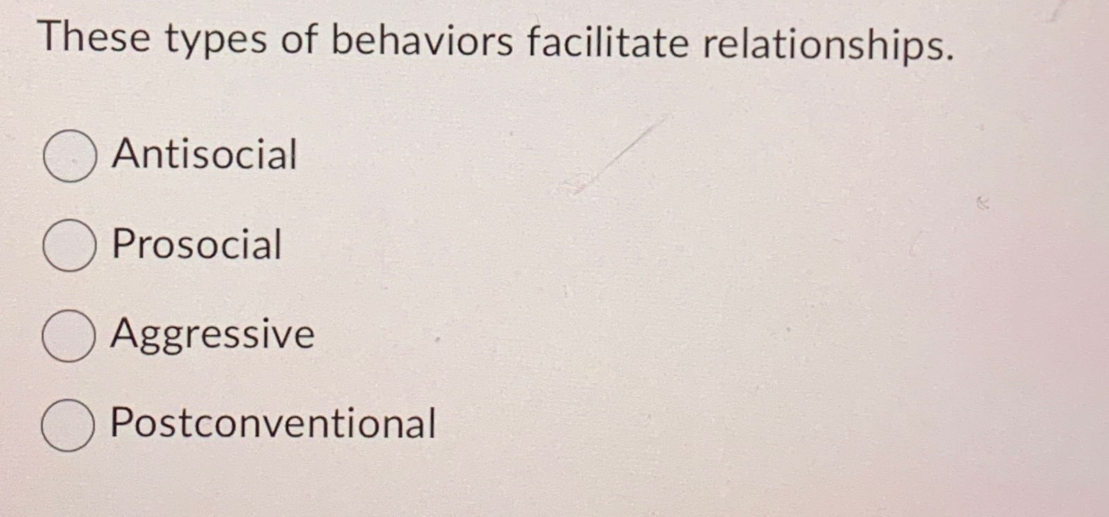 Solved These types of behaviors facilitate | Chegg.com
