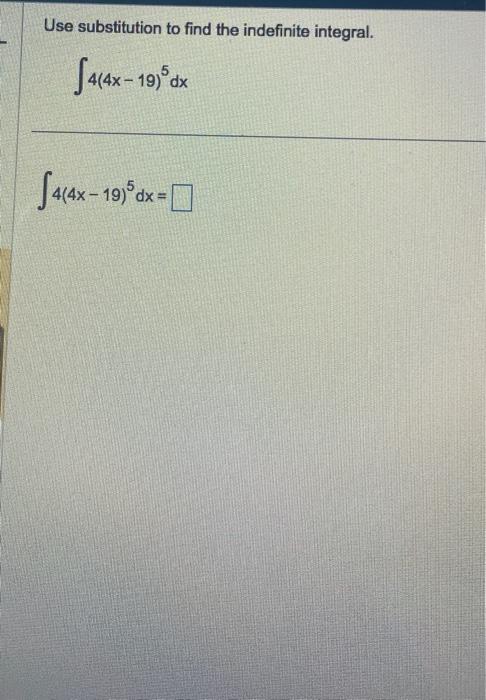 Solved Use substitution to find the indefinite integral. | Chegg.com