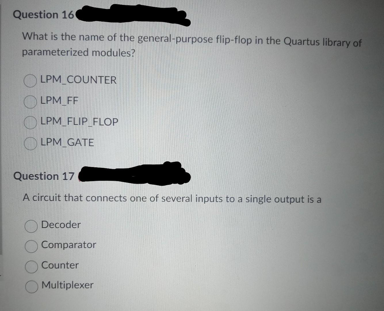 Solved In Quartus II, when viewing a vector waveform | Chegg.com