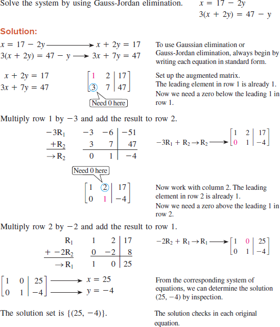 Solved: For Exercise, solve the system by using Gaussian eliminati ...