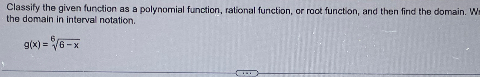 Solved Classify the given function as a polynomial function, | Chegg.com