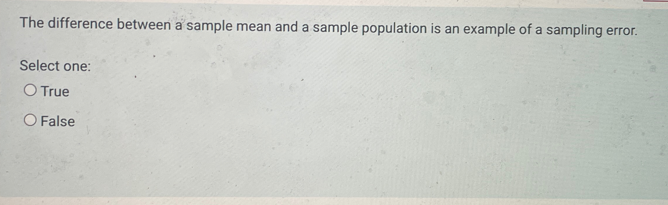 Solved The difference between a sample mean and a sample | Chegg.com