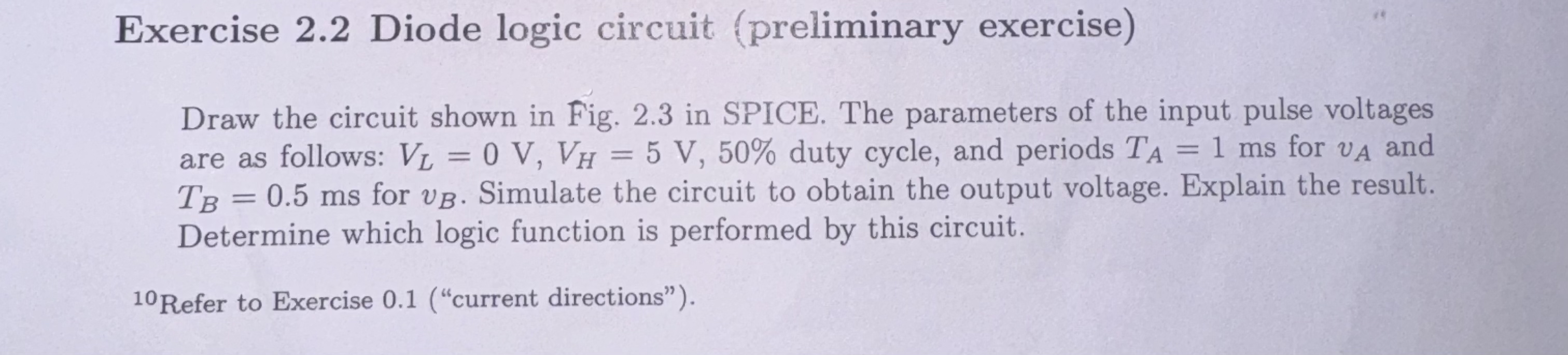 Solved Plot the input and output voltages over two periods | Chegg.com