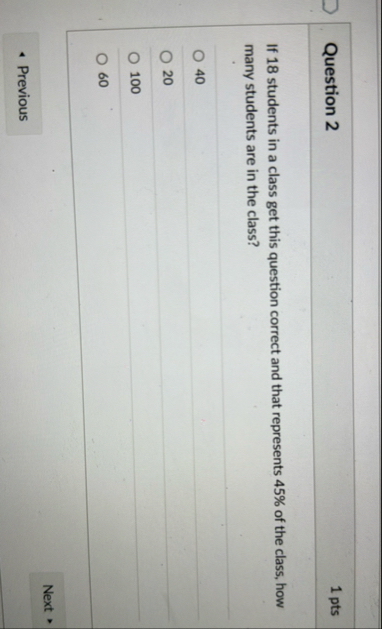 Solved Question 21 ﻿ptsIf 18 ﻿students in a class get this | Chegg.com