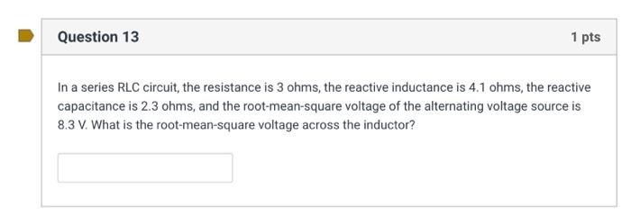 Solved In a series RLC circuit, the resistance is 3ohms, the | Chegg.com