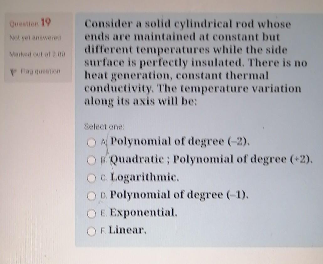 Solved Ouestion 19 Not yet answered Marked out of 200 | Chegg.com Solved Ouestion 19 Not yet answered Marked out of 200 | Chegg.com