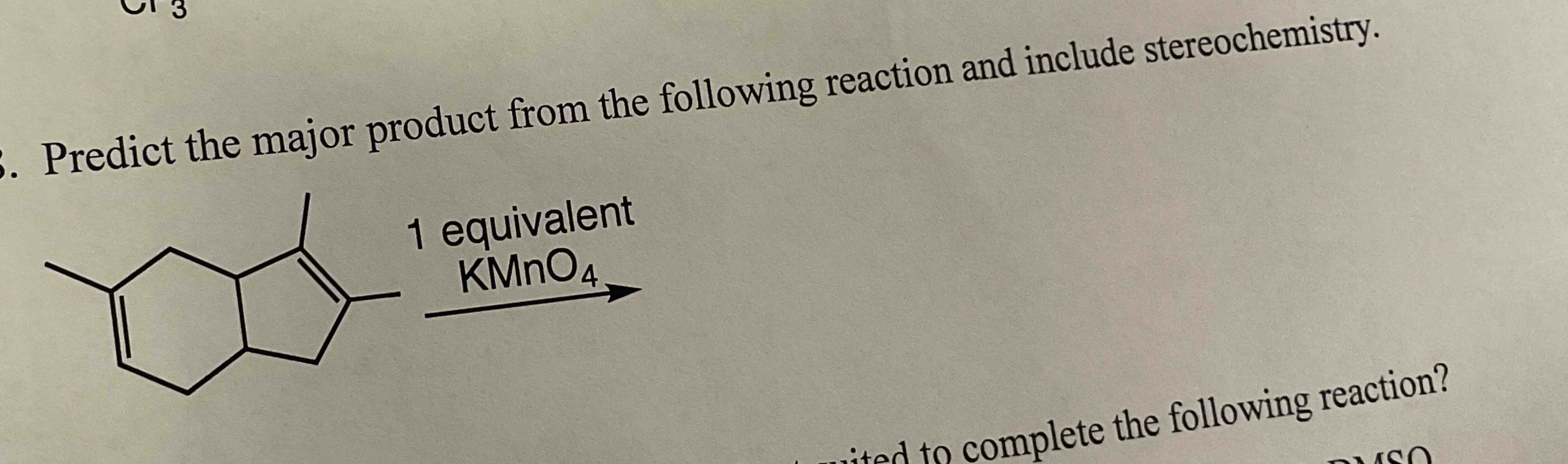 Solved 8. ﻿Predict the major product from the following | Chegg.com