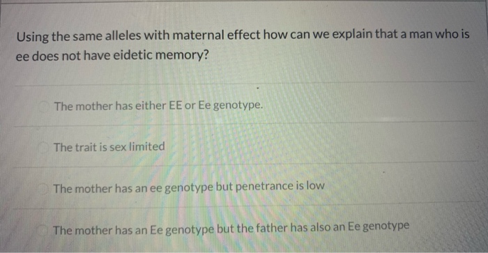 Solved Eidetic memory refers to the ability of exactly | Chegg.com