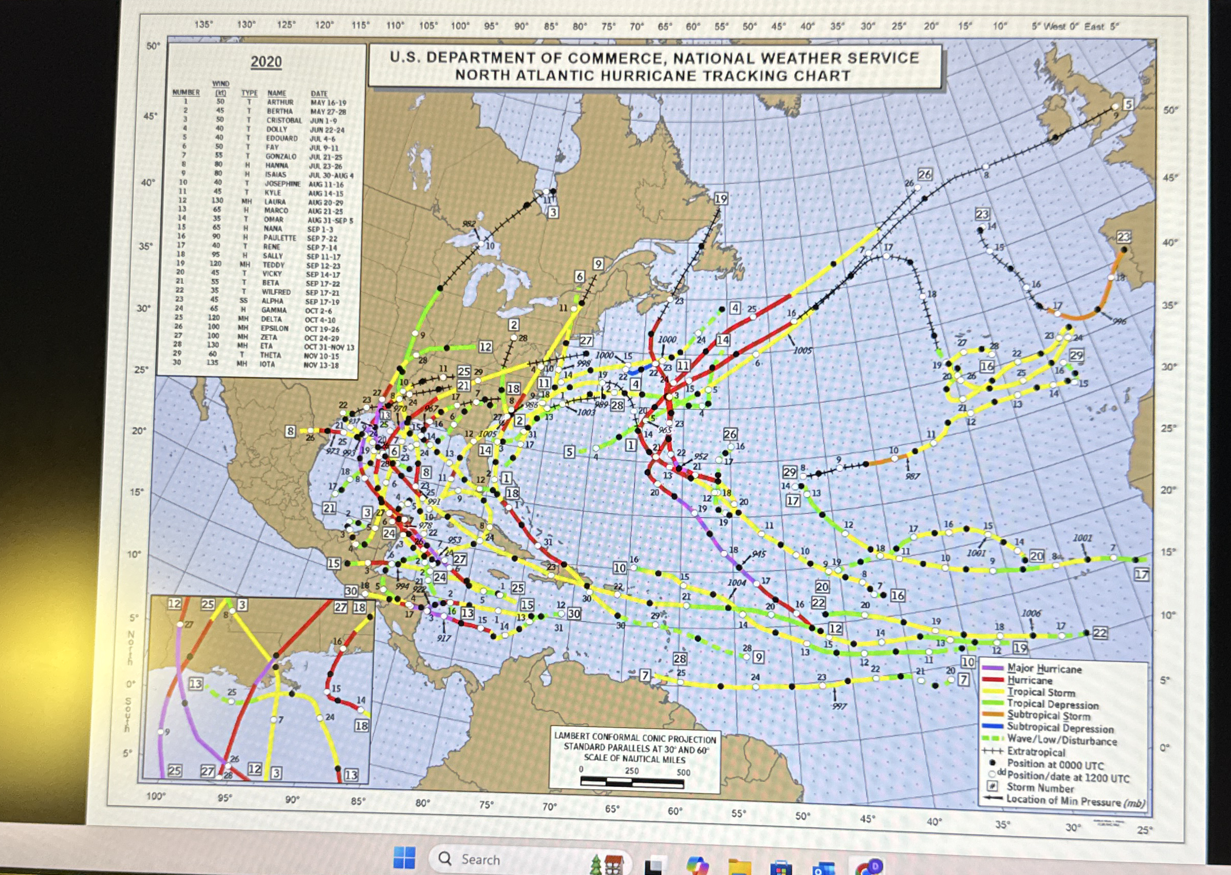 Solved According to this map tropical cyclones track through | Chegg.com