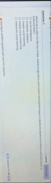 Solved Question 71 ﻿pointsWhich term refers to the use of | Chegg.com