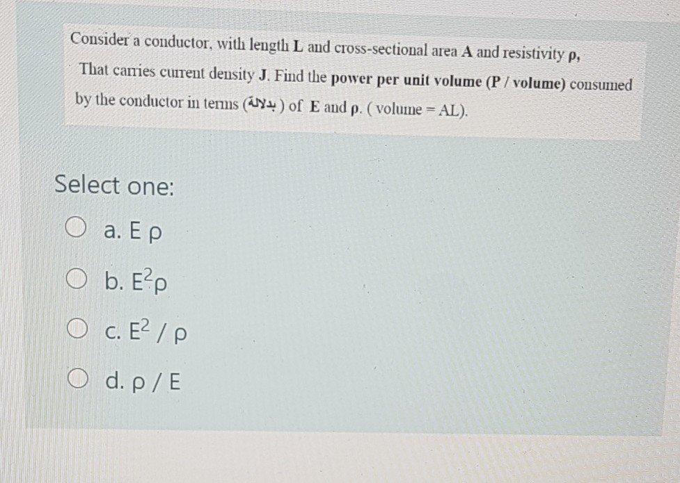 Solved Consider a conductor, with length L and | Chegg.com