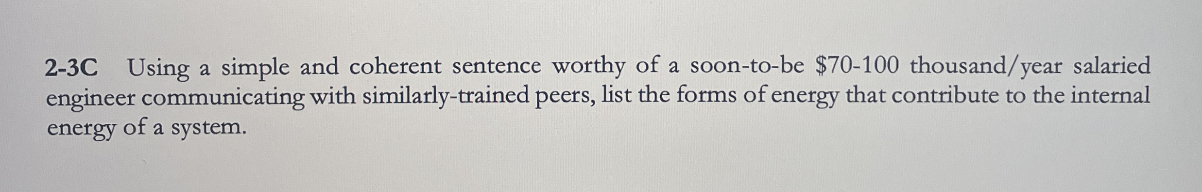 2-3C Using a simple and coherent sentence worthy of a | Chegg.com