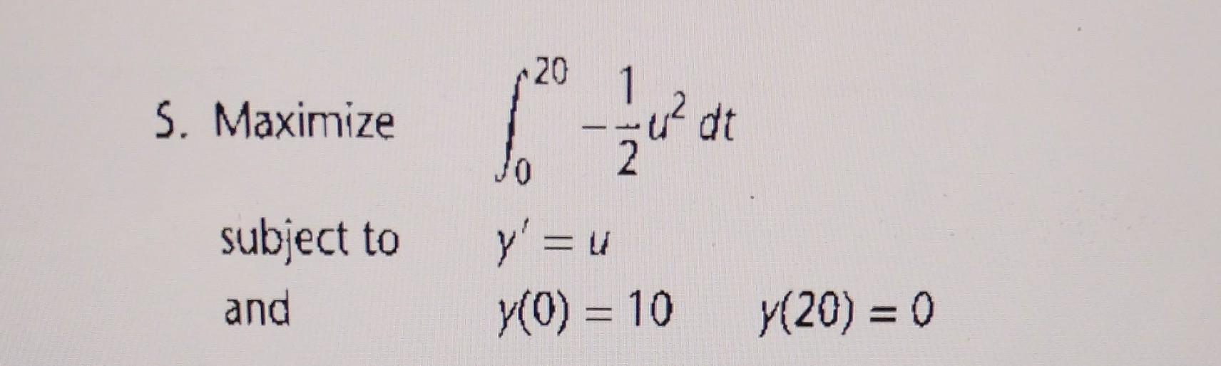 Solved Find The Optimal Paths Of Control State And Costate