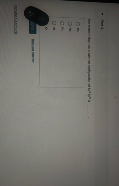 Solved Part AThe element that has a valence configuration of | Chegg.com