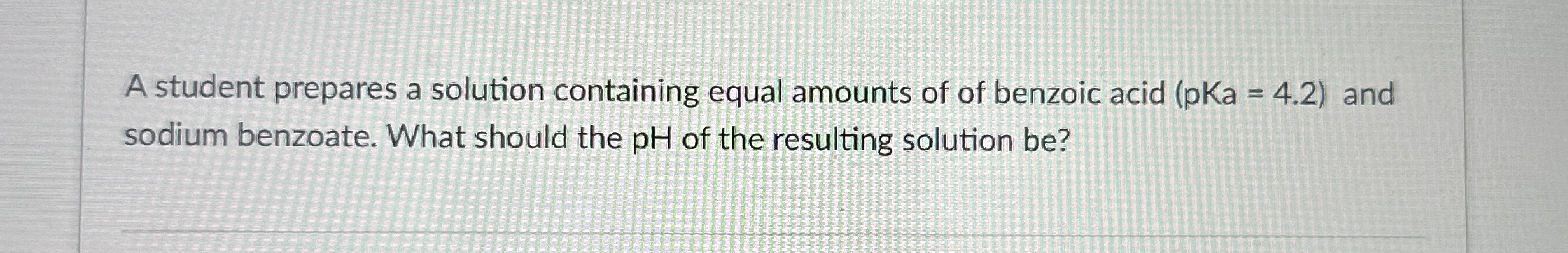 Solved A student prepares a solution containing equal | Chegg.com