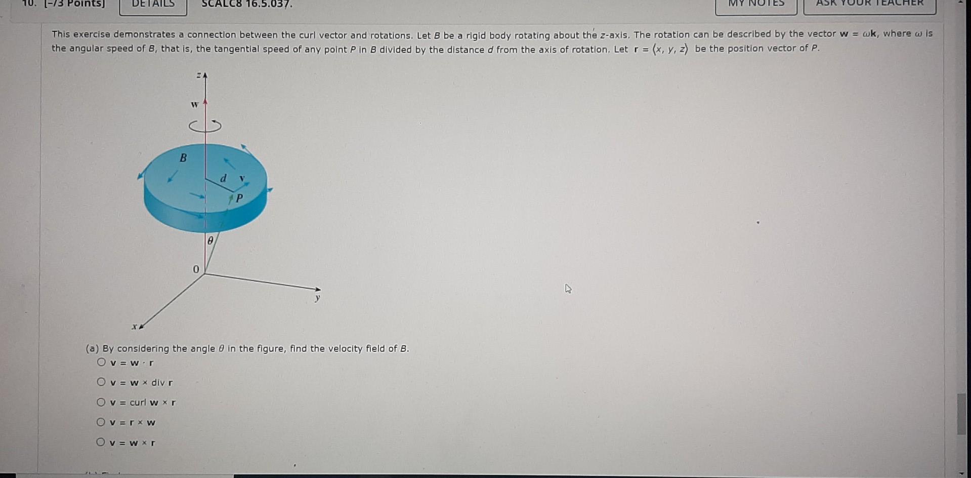 Solved 1-73 Points) DETAILS SCALC8 16.5.037. MY This | Chegg.com