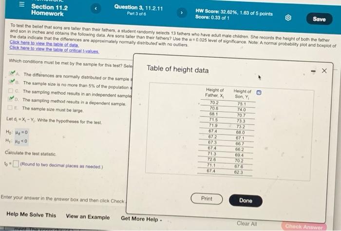 Solved Section 11.2 Homework Question 3, 11.2.11 Part 3 of 6 | Chegg.com