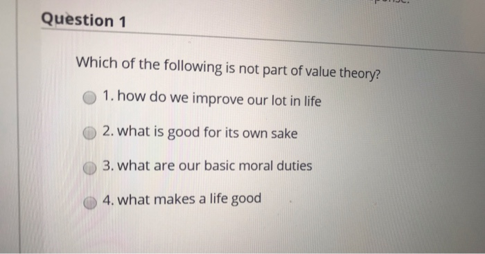 Solved Question 1 Which of the following is not part of | Chegg.com