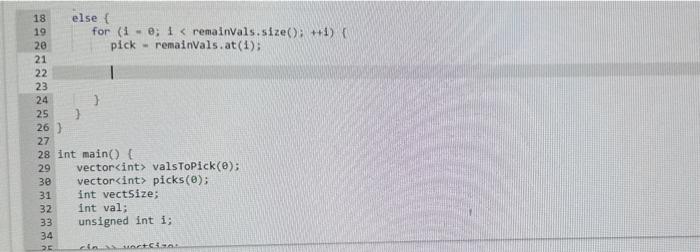 Solved Integer vectSize is read from input, then vectSize | Chegg.com