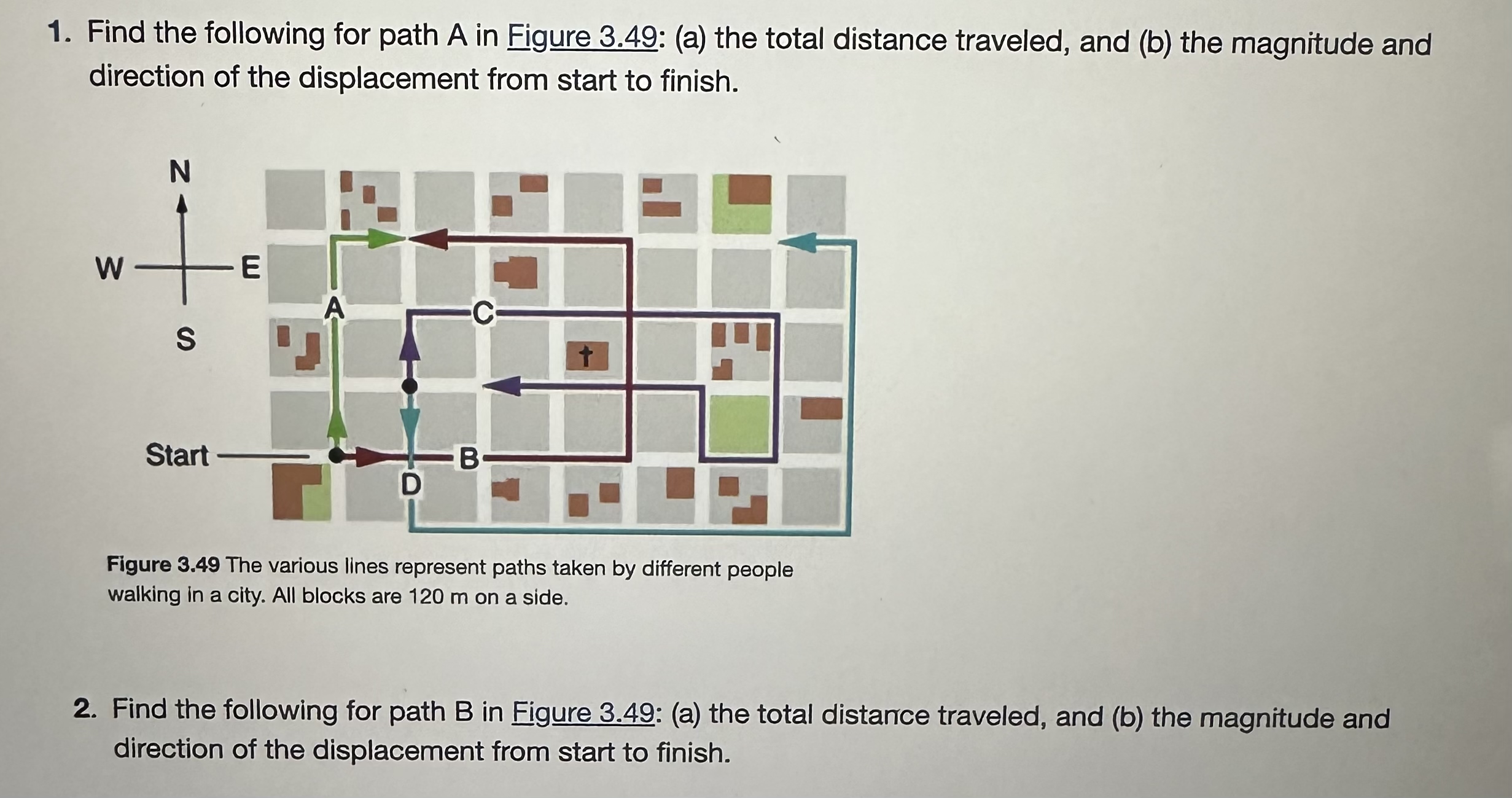 Solved Find the following for path A ﻿in Figure 3.49: (a) | Chegg.com