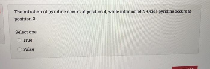 Solved The nitration of pyridine occurs at position 4, while | Chegg.com